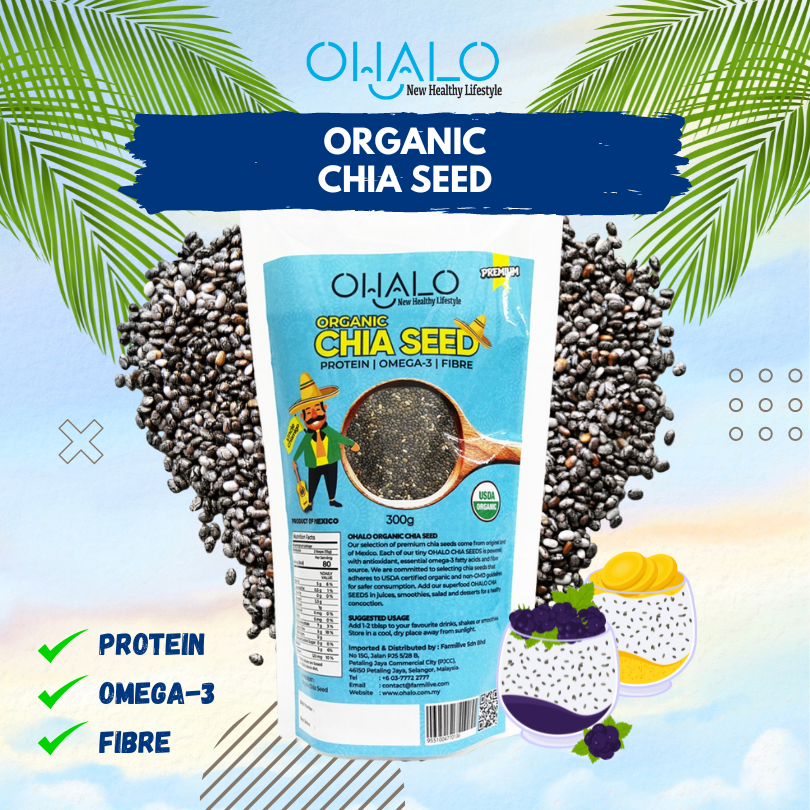(Twin Pack) OHALO Organic Chia Seed 300g